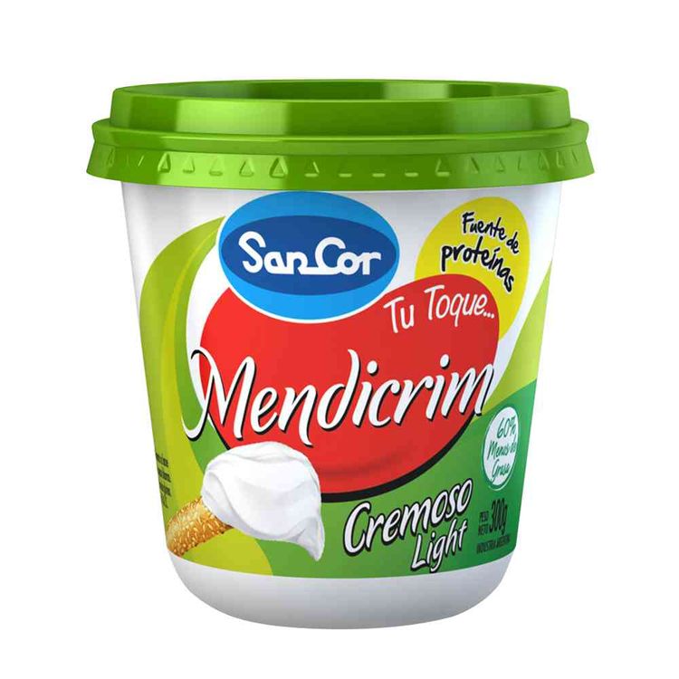 Queso Crema Mendicrim Cremoso Tu Toque Light 300 Gr - jumboargentina