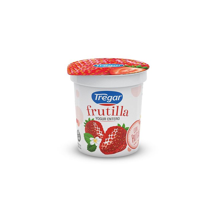 Yogur entero Frutilla Tregar 160g - jumboargentina