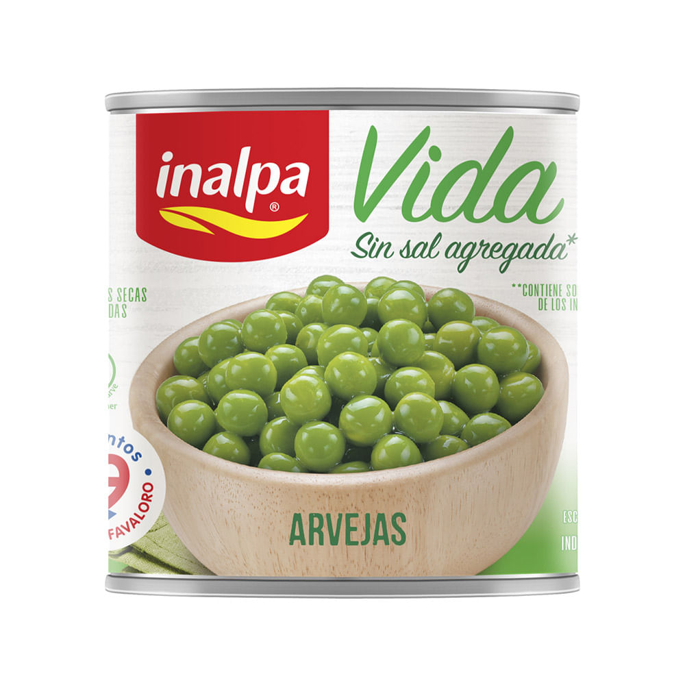 Arvejas Secas INALPA VIDA Remojadas sin sal X300gr - jumboargentina