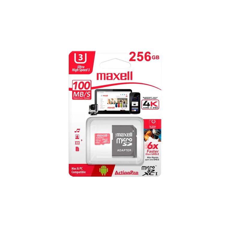 MEMORIA MAXELL MICRO SD 256 GB - jumboargentina